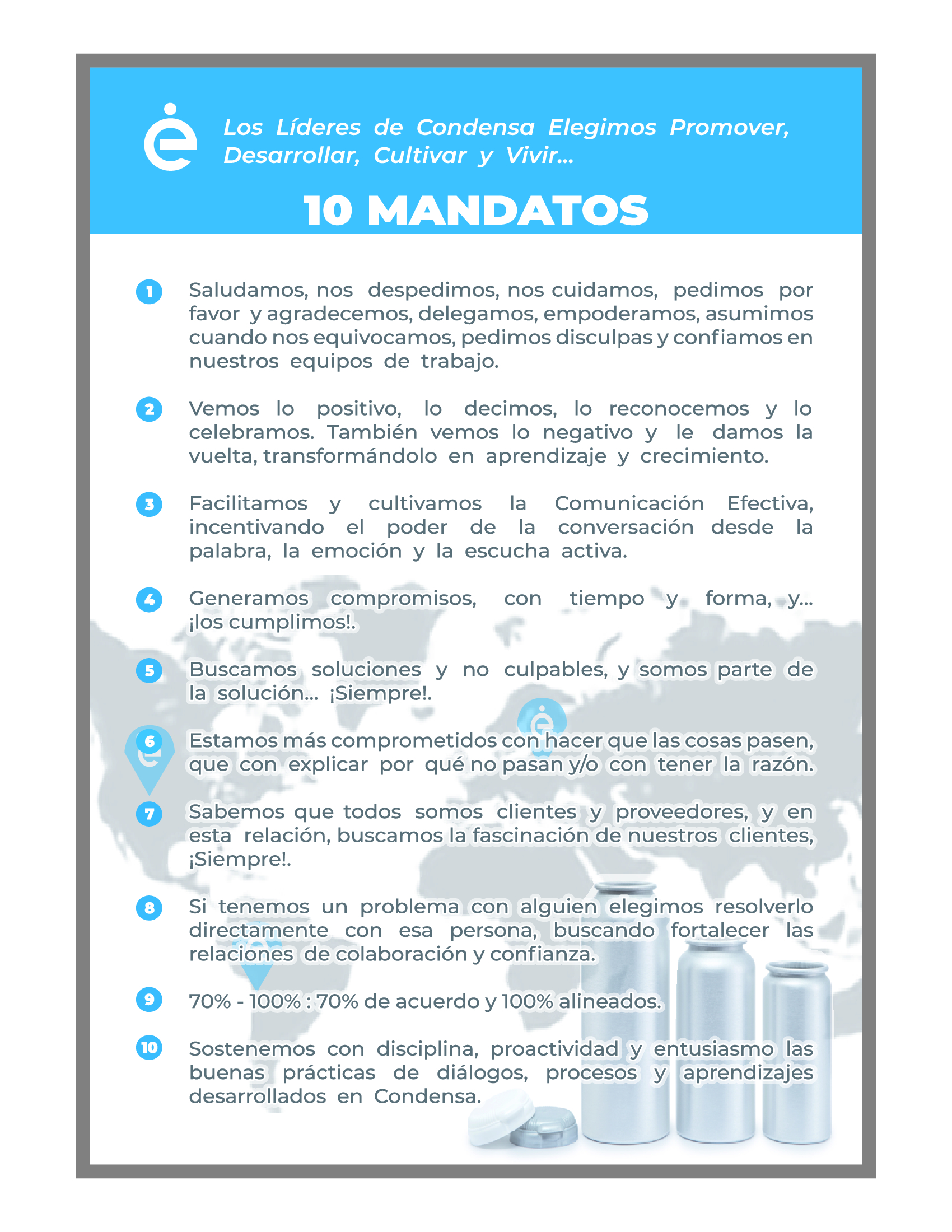 Los 10 Mandatos de Condensa: Una Guía para el Liderazgo y la ...